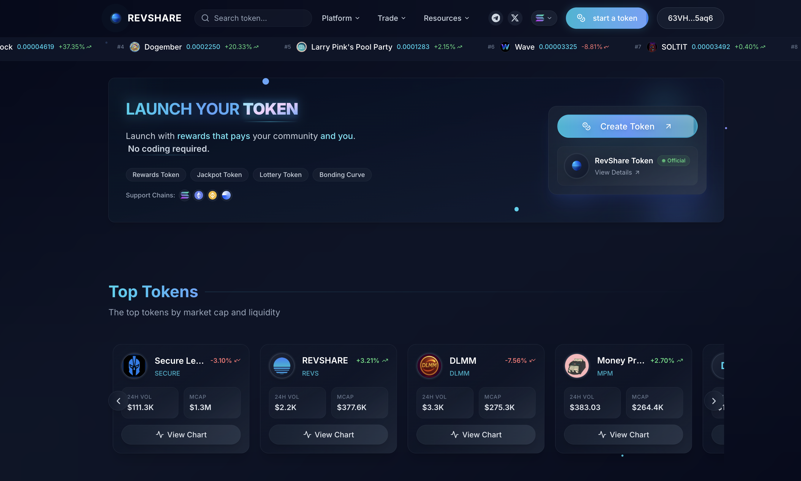 Lock LP Tokens on Monad Chain | RevShare LP Locker
